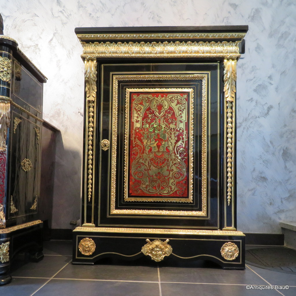 Meuble d'appui Haut Louis XIV en marqueterie Boulle époque Napoléon III ...