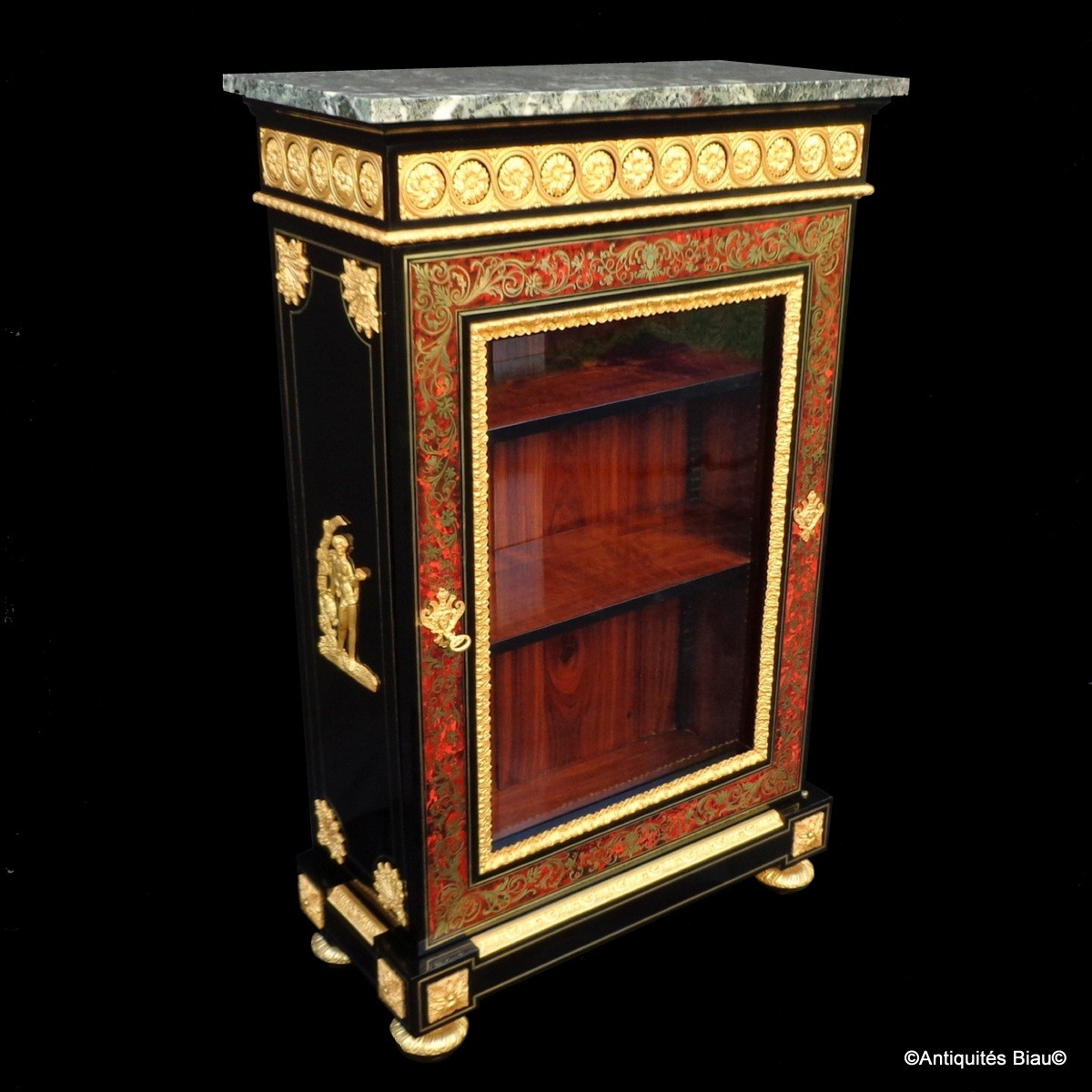 Cabinet in Boulle marquetry Napoleon III period Louis XIV style ...